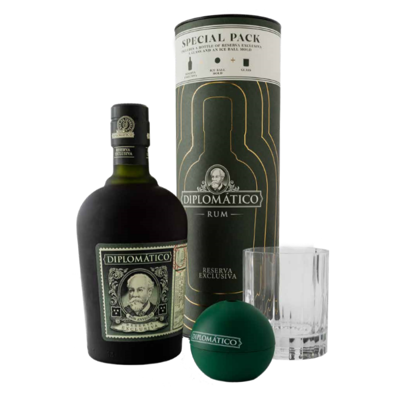 Buy The Diplomatico Reserva Exclusiva Rum / Glass & Ice Mould Gift Set ...